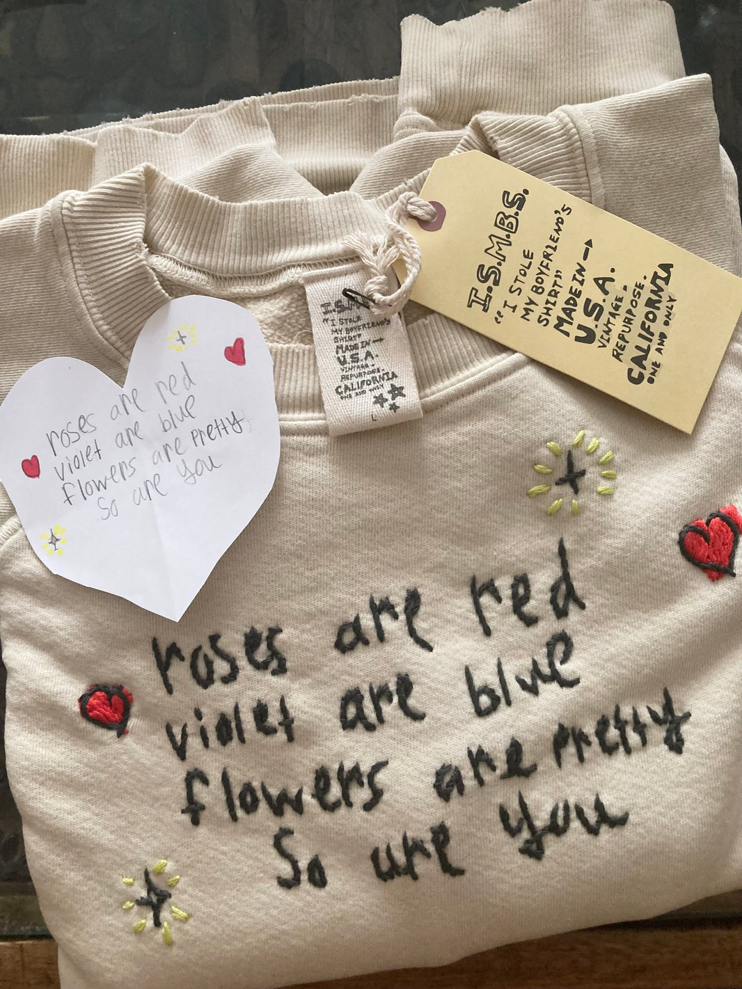 I stole my boyfriend’s shirt | CUSTOM HAND EMBROIDERY | MADE IN USA – I ...