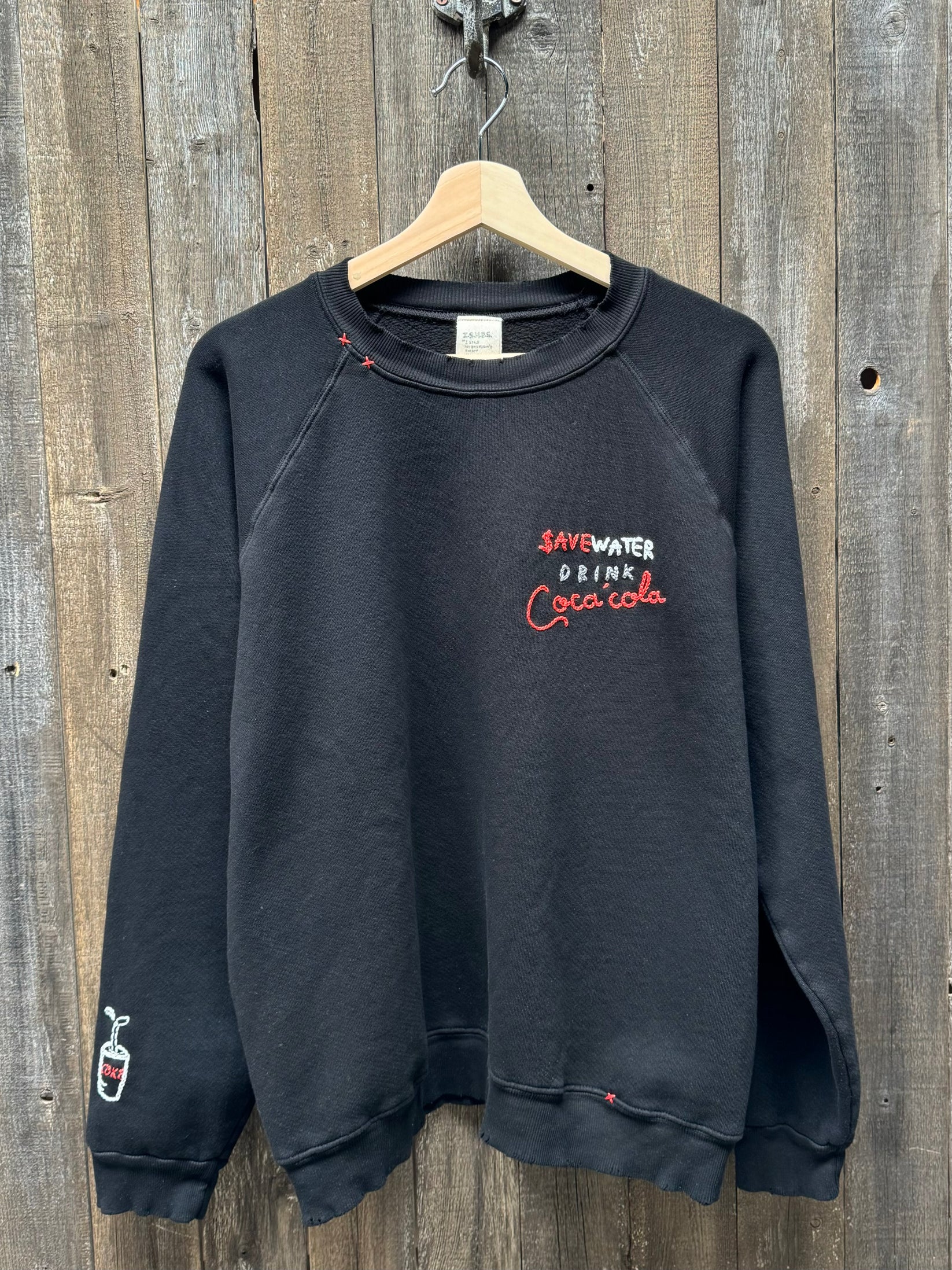 Hand Embroidered Sweatshirt | Made in USA – I STOLE MY BOYFRIEND'S SHIRT