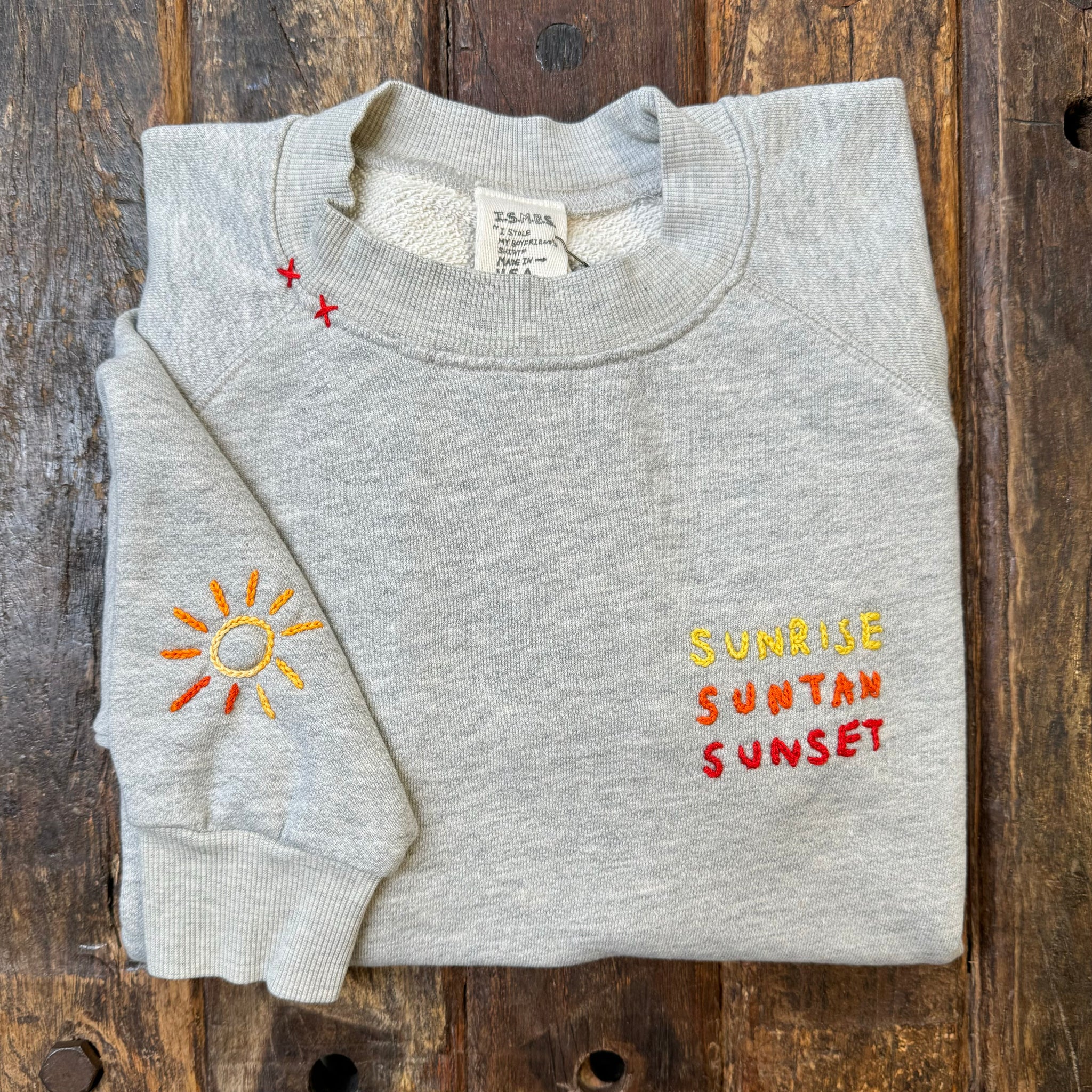 Sunrise Suntan Sunset Sweatshirt(3 Colors) – I STOLE MY BOYFRIEND'S SHIRT